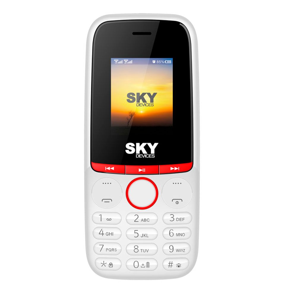 CELULAR SKY DEVICES ENERGY BLANCO / ROJO - electronicamegatonesrl