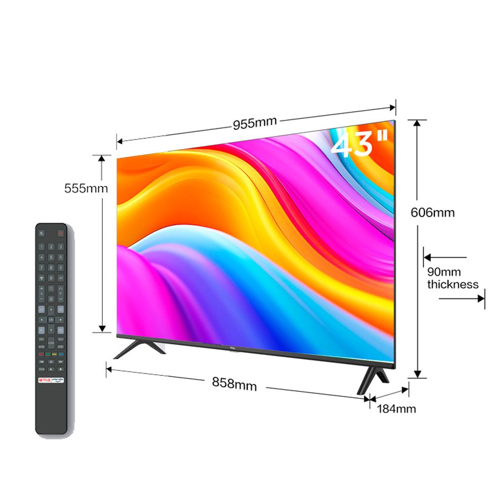 SMART LED ANDROID TV TCL 43" PULGADAS FULL HD L43S5400-F ...